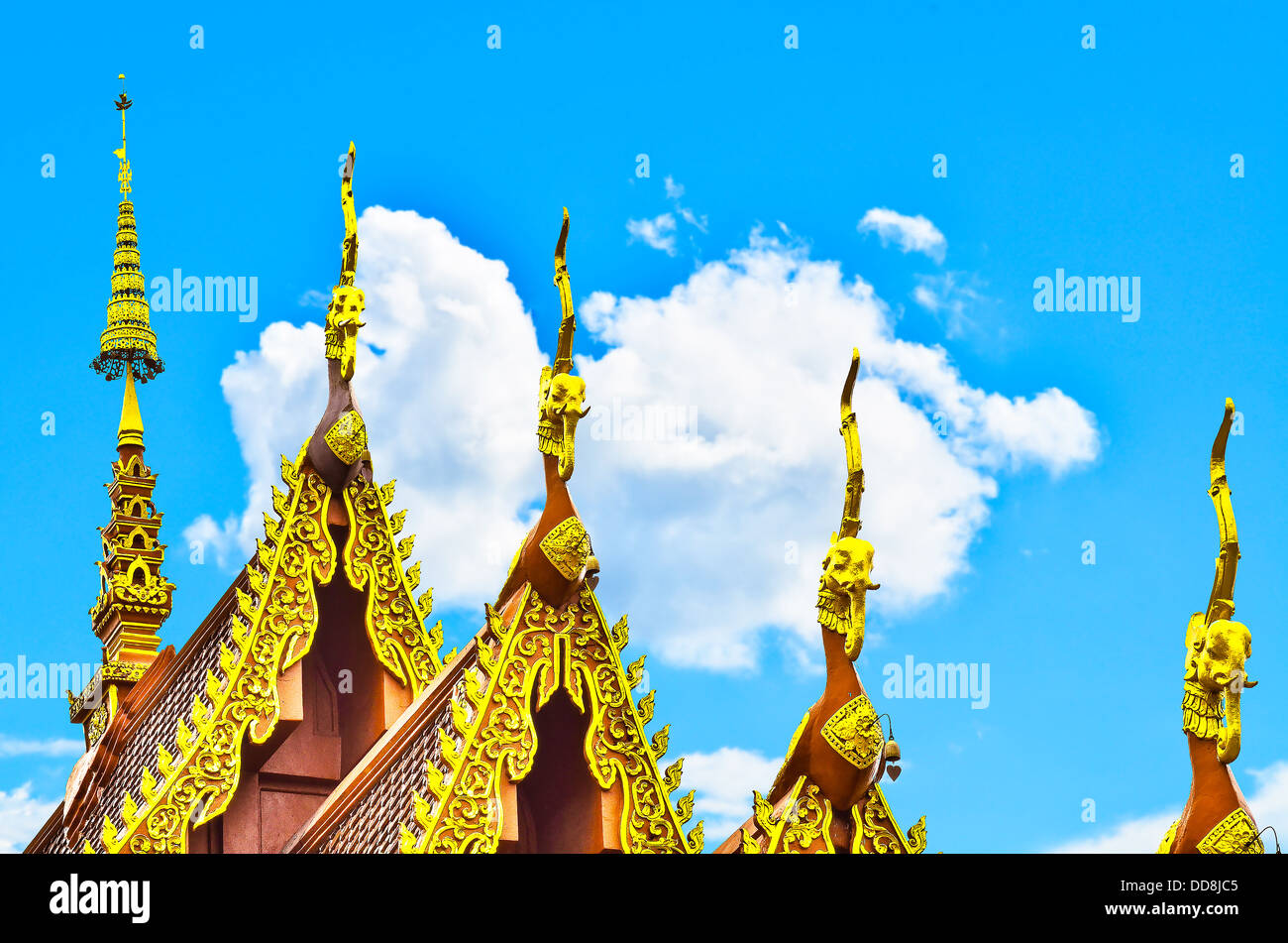 Gable apex on the roof Stock Photo - Alamy