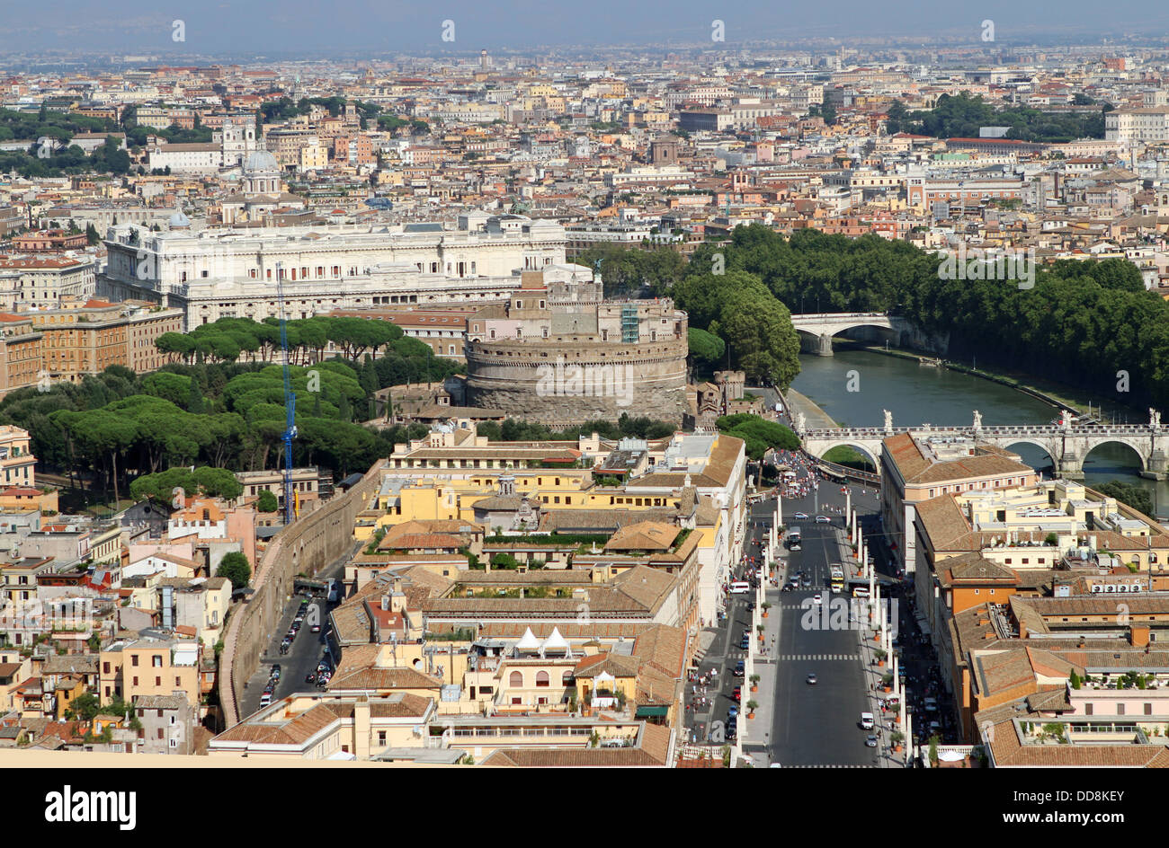Castel sant angelo aerial view hi-res stock photography and images - Alamy