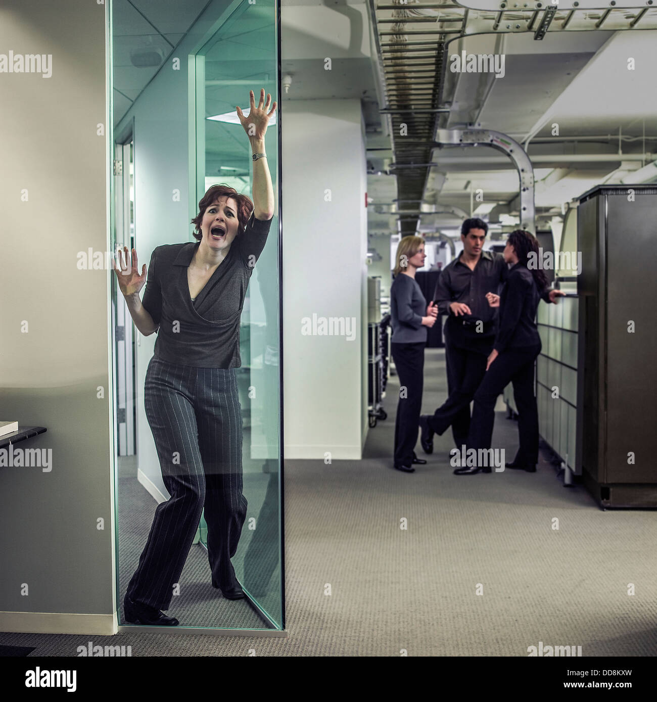 Man trapped in glass hi-res stock photography and images - Alamy