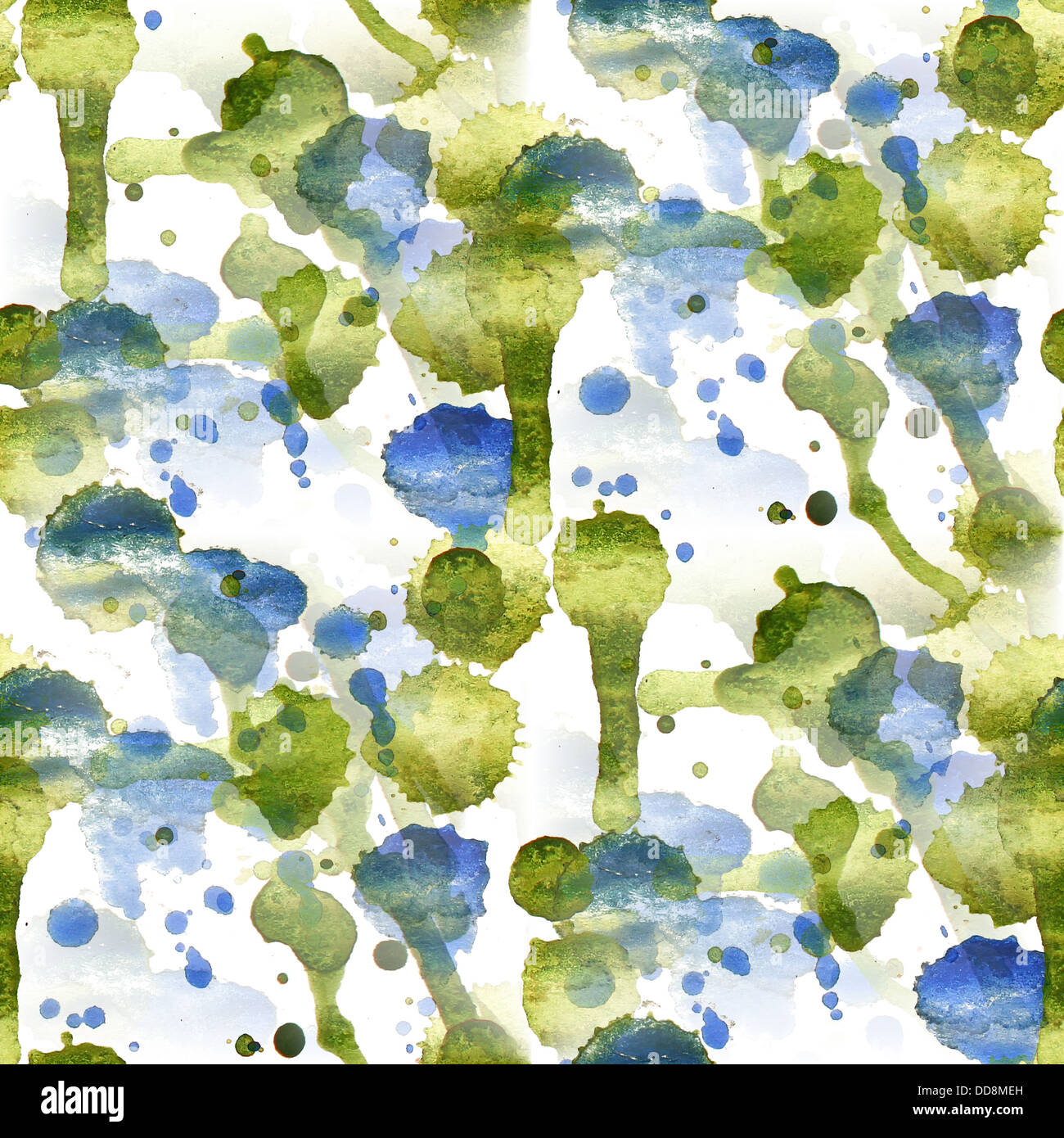 watercolor green, blue seamless texture background paint abstract ...