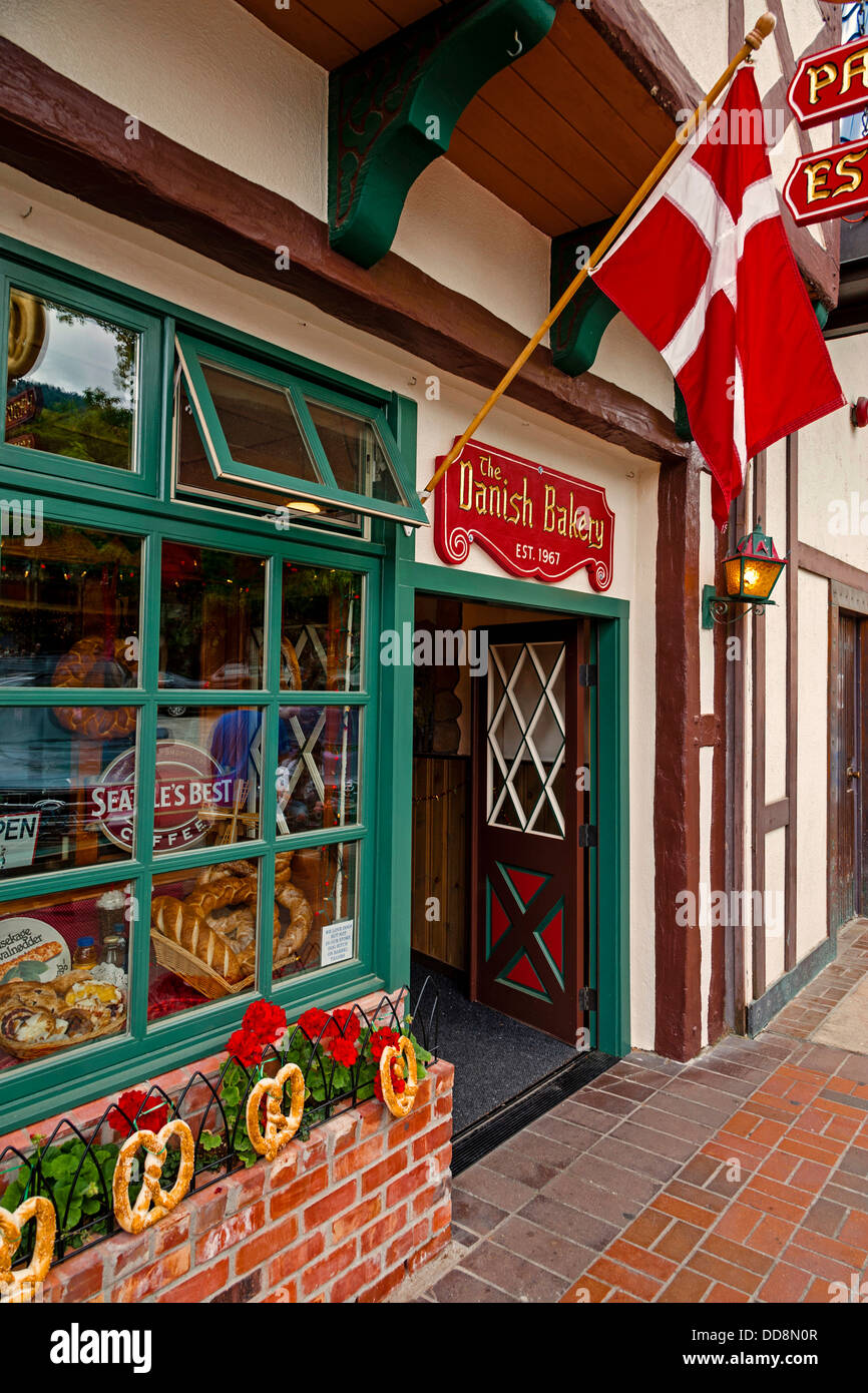 USA, Washington, Leavenworth. A Danish bakery in Leavenworth, WA Stock ...