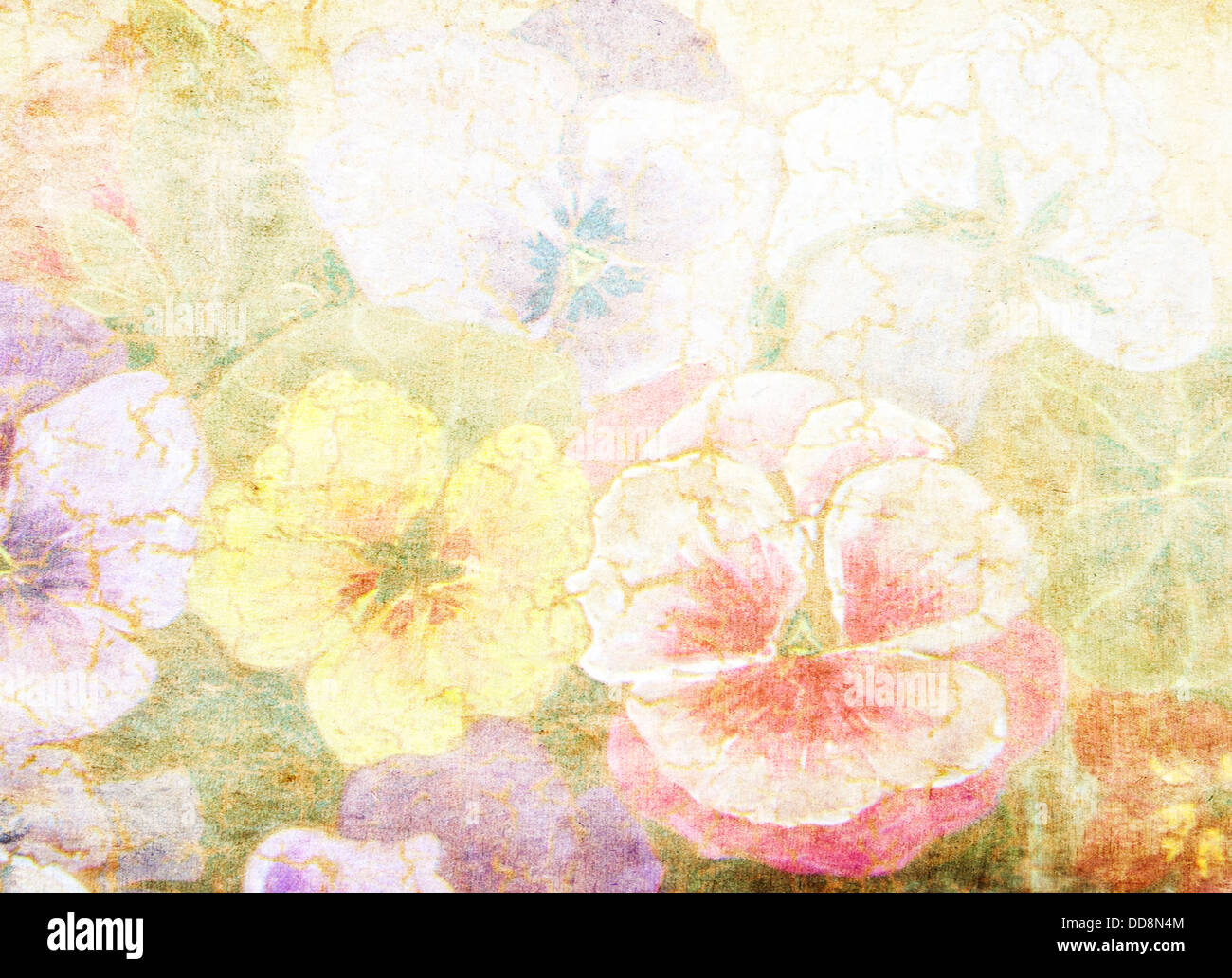 Old Paper Floral Texture Stock Photo - Alamy
