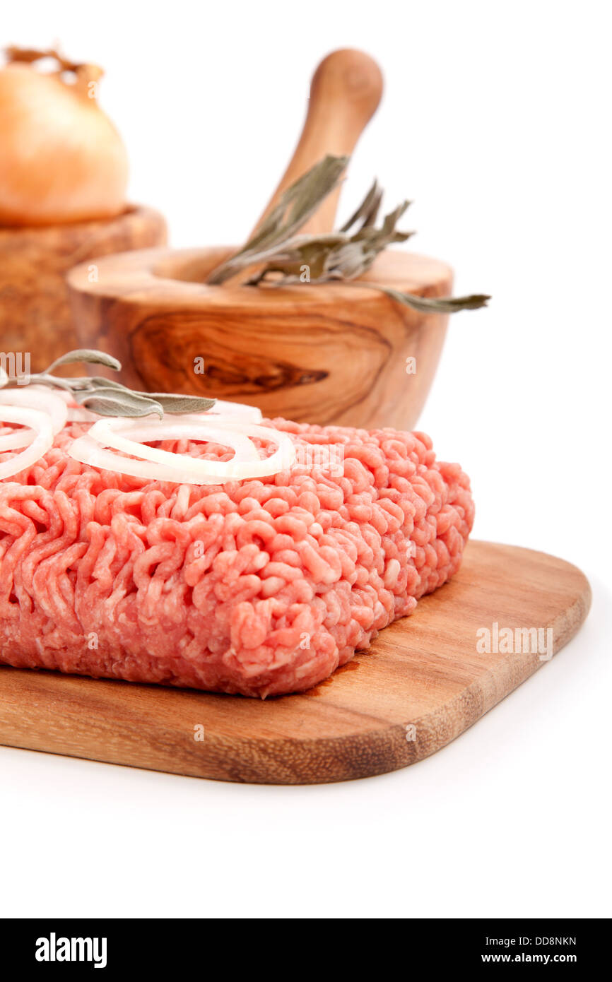 Raw minced meat Stock Photo - Alamy