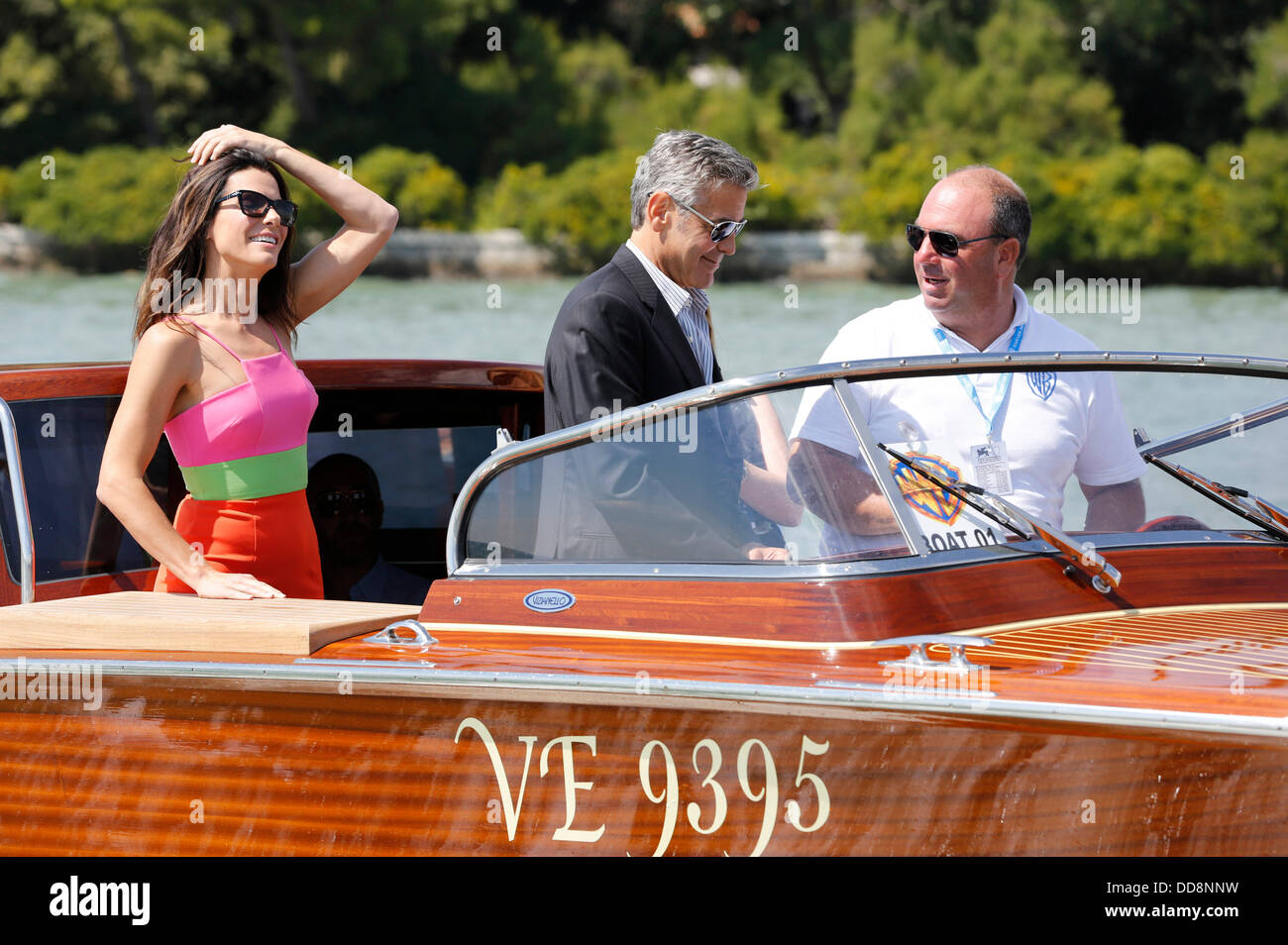 Venice, Italy. 28th Aug, 2013. Actors Sandra Bullock and George Clooney ...