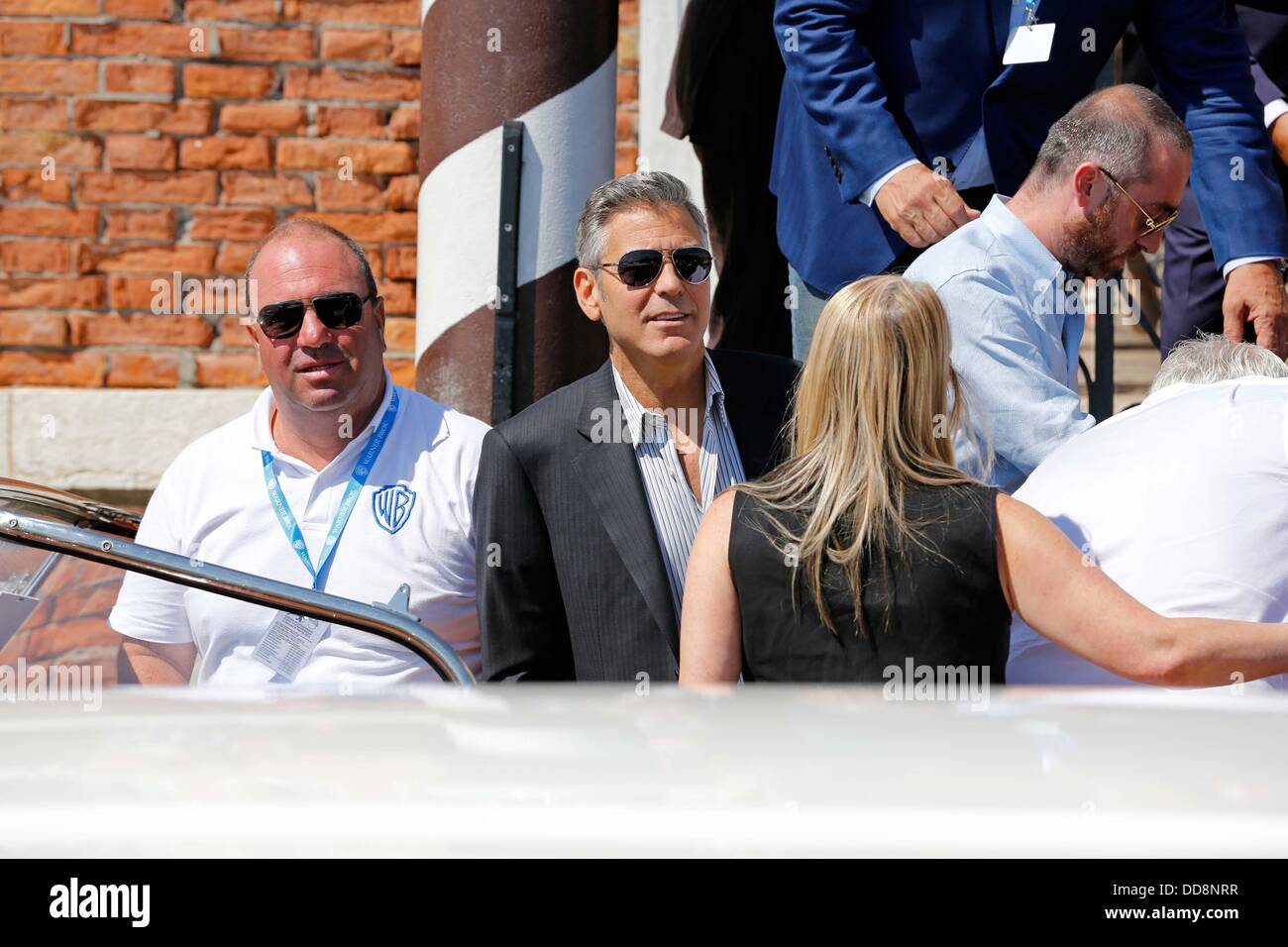 Aug. 28, 2013 - Venice, Italy - GEORGE CLOONEY, SANDRA BULLOCK.on their ...