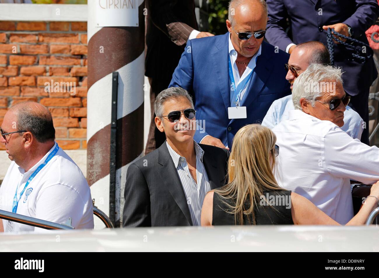 Aug. 28, 2013 - Venice, Italy - GEORGE CLOONEY, SANDRA BULLOCK.on their ...
