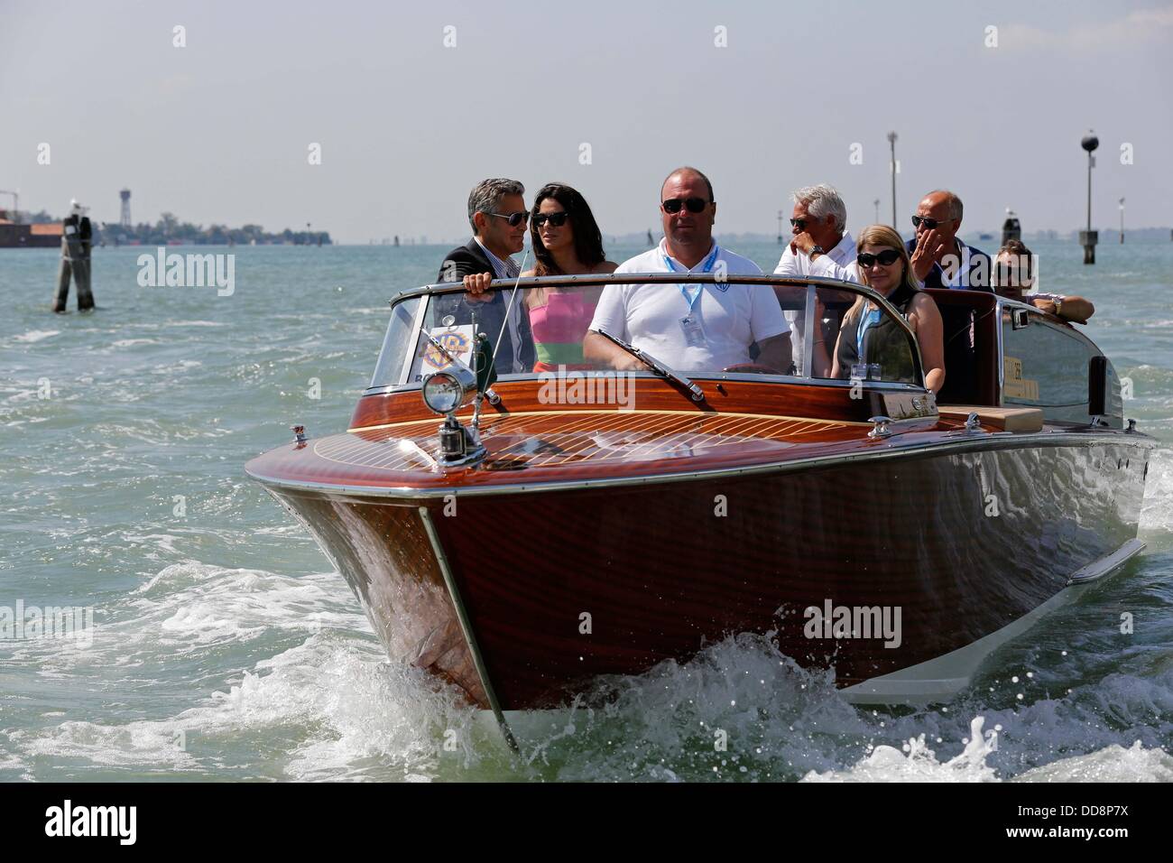 Aug. 28, 2013 - Venice, Italy - GEORGE CLOONEY, SANDRA BULLOCK.on their ...