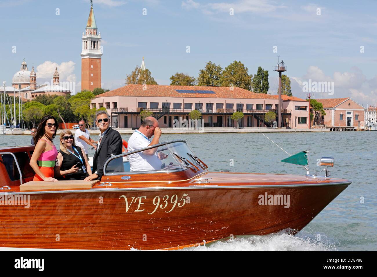 Aug. 28, 2013 - Venice, Italy - GEORGE CLOONEY, SANDRA BULLOCK.on their ...