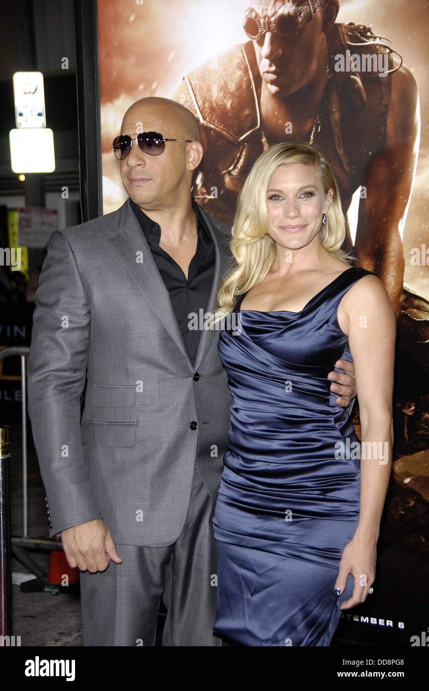 Los Angeles, CA. 28th Aug, 2013. Vin Diesel, Katee Sackhoff at arrivals ...