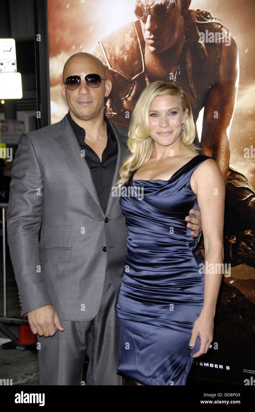 Los Angeles, CA. 28th Aug, 2013. Vin Diesel, Katee Sackhoff at arrivals ...