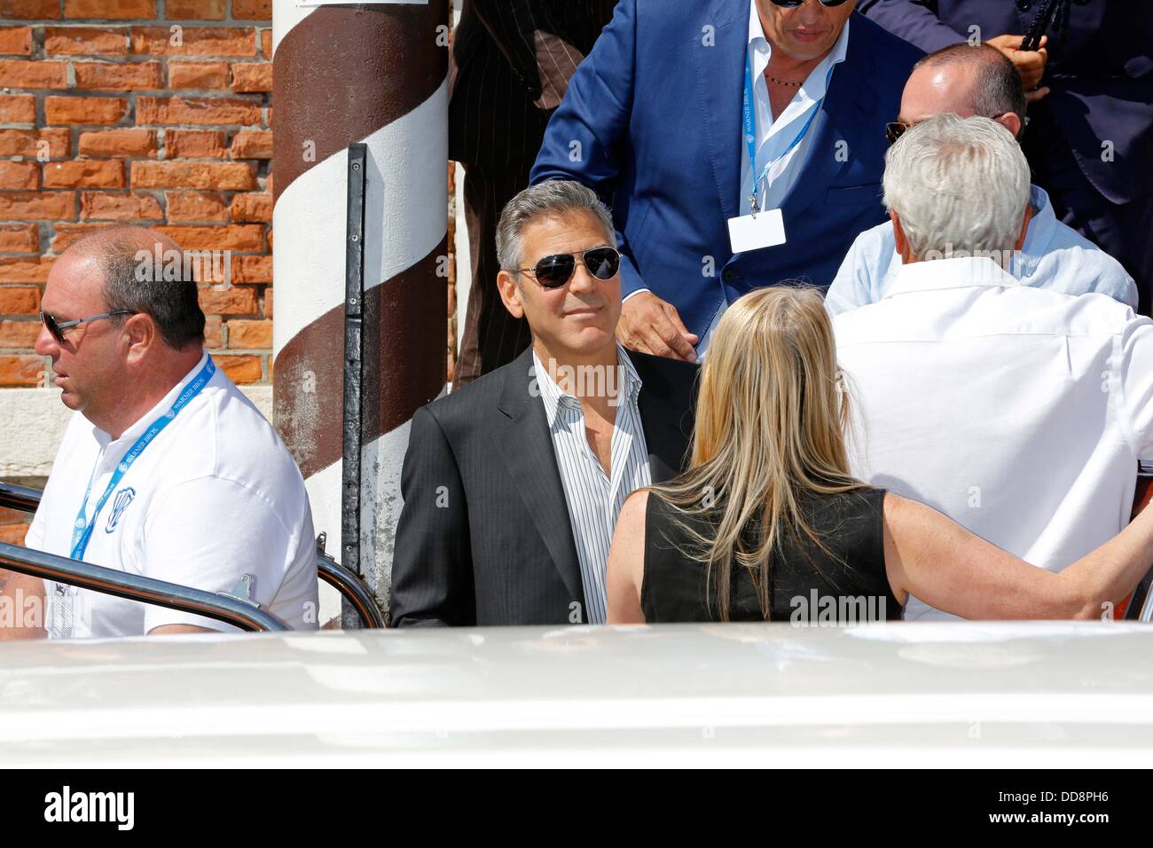 Venice, Italy. 28th Aug, 2013. GEORGE CLOONEY, SANDRA BULLOCK.on their ...