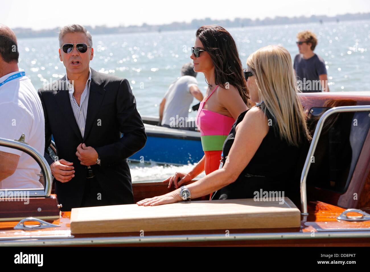 Venice, Italy. 28th Aug, 2013. GEORGE CLOONEY, SANDRA BULLOCK.on their ...