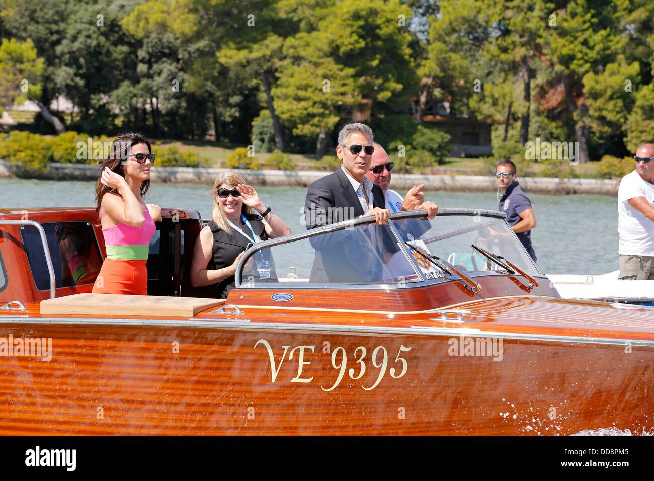 Venice, Italy. 28th Aug, 2013. GEORGE CLOONEY, SANDRA BULLOCK.on their ...