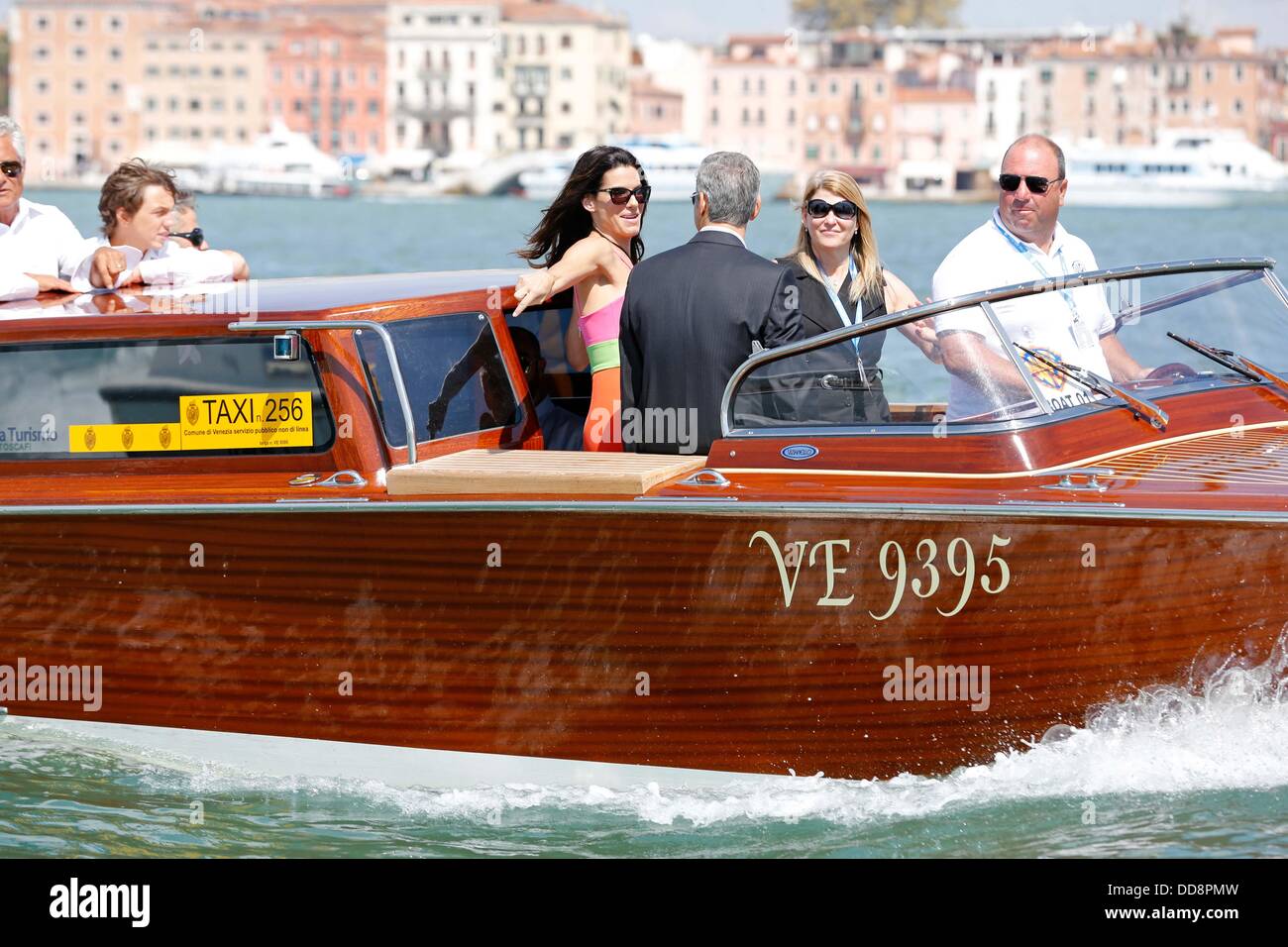 Venice, Italy. 28th Aug, 2013. GEORGE CLOONEY, SANDRA BULLOCK.on their ...