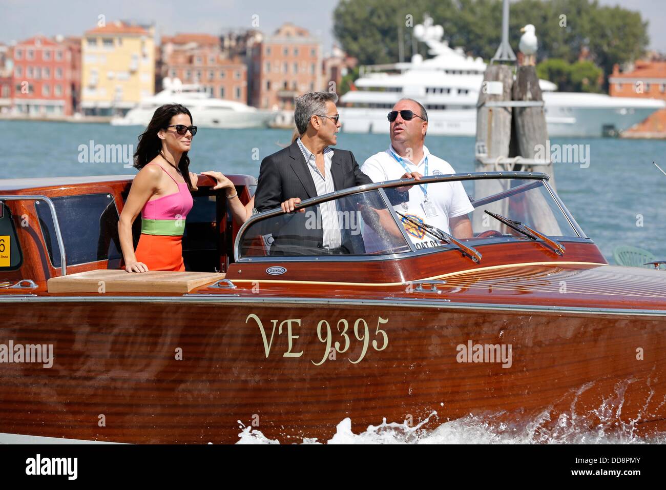 Venice, Italy. 28th Aug, 2013. GEORGE CLOONEY, SANDRA BULLOCK.on their ...