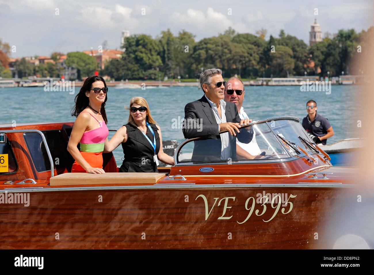 Venice, Italy. 28th Aug, 2013. GEORGE CLOONEY, SANDRA BULLOCK.on their ...