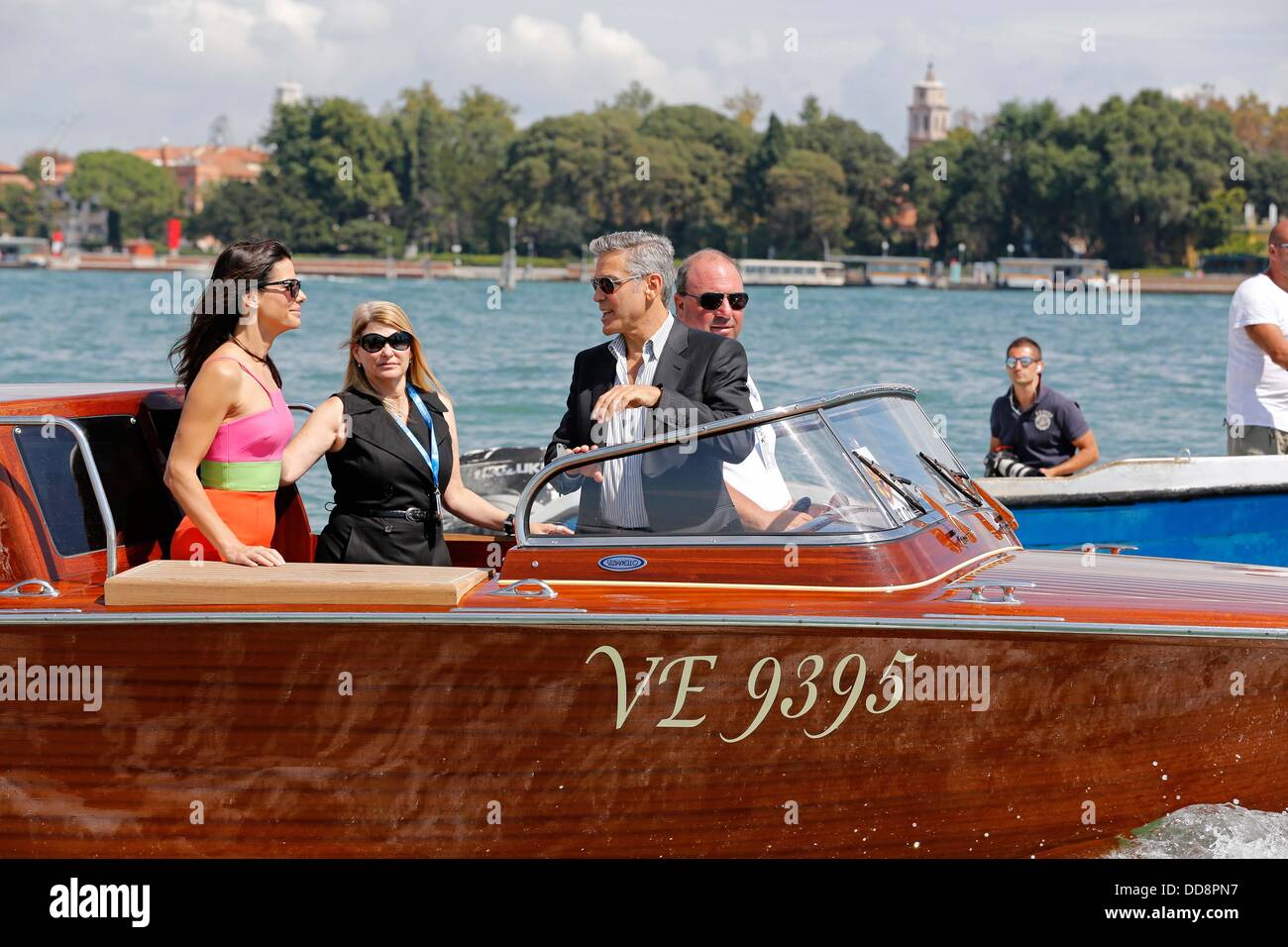 Venice, Italy. 28th Aug, 2013. GEORGE CLOONEY, SANDRA BULLOCK.on their ...