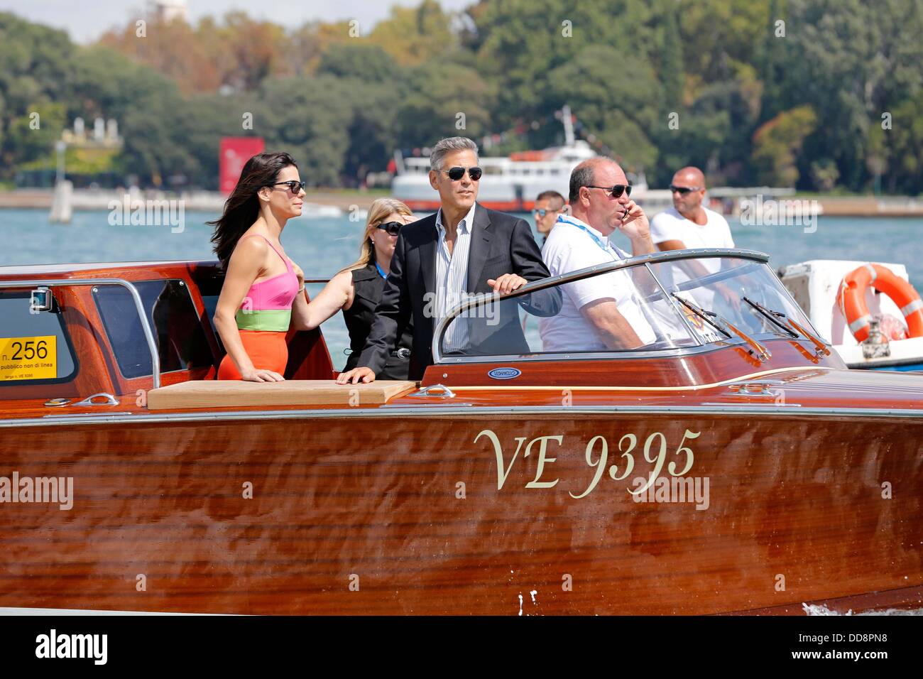 Venice, Italy. 28th Aug, 2013. GEORGE CLOONEY, SANDRA BULLOCK.on their ...