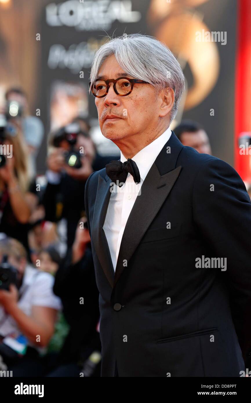 Venice, Italy. 28th Aug, 2013. RYUICHI SAKAMOTO.opening of the Festival ...