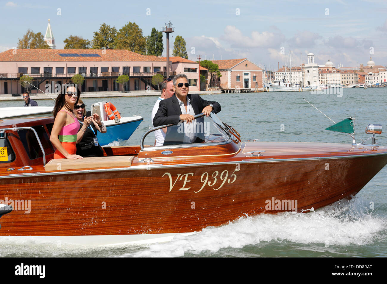 Venice, Italy. 28th Aug, 2013. Actors Sandra Bullock and George Clooney ...