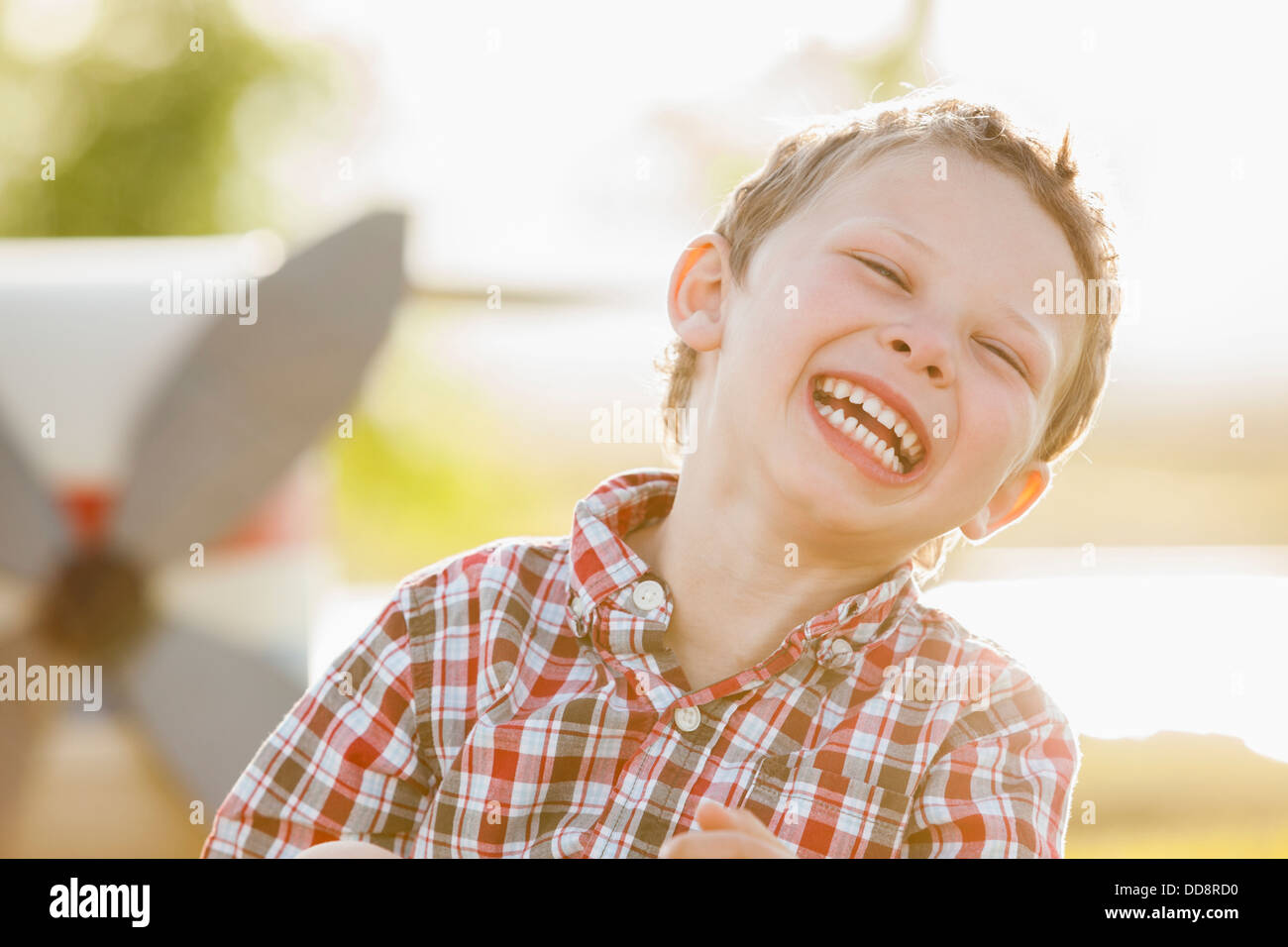 Caucasian boy smiling Stock Photo - Alamy