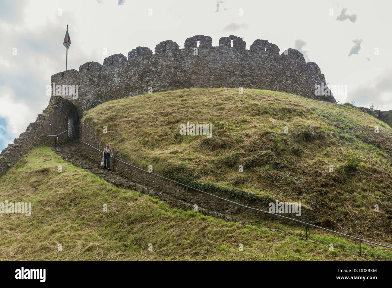 England Devon, Totnes castle Stock Photo - Alamy
