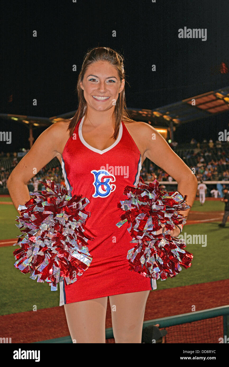 Megan, a Brooklyn Cyclones cheerleader photographed in Coney Island at ...