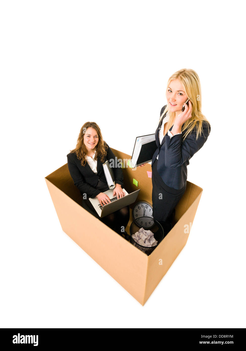 Business in a small office Stock Photo - Alamy