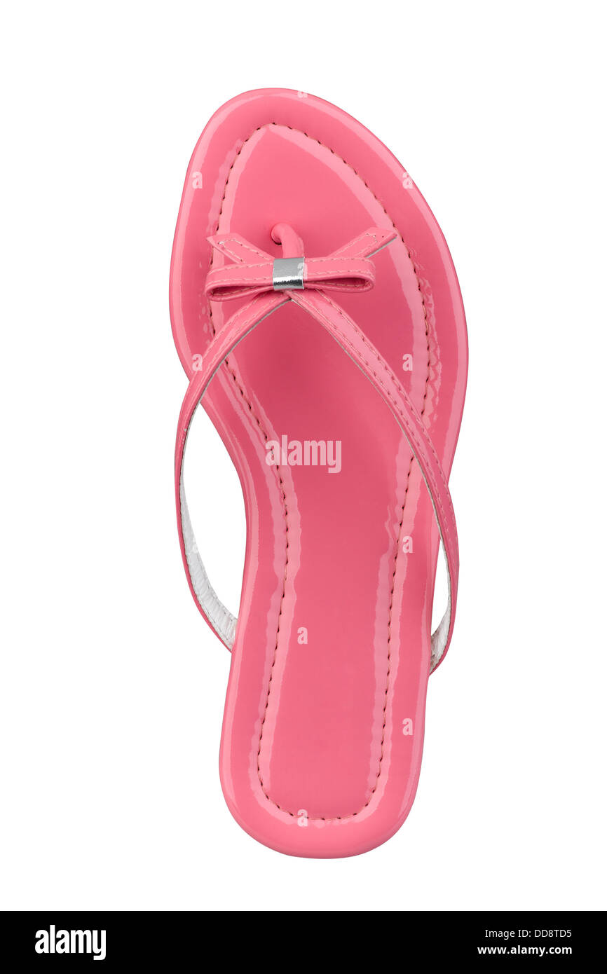 A pink color of lady's sandal Stock Photo - Alamy