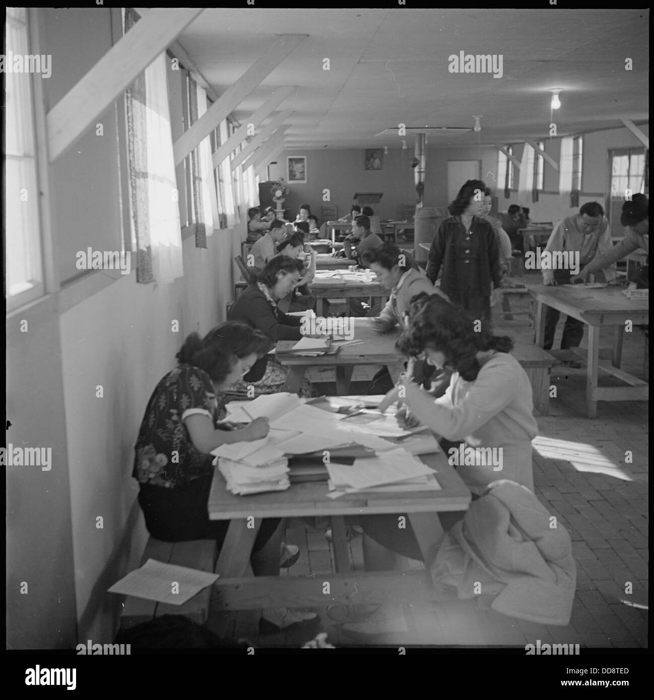 At the Granada Relocation Center in Amache, Colorado, residents are ...