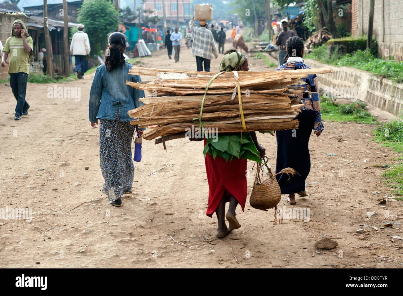 Woman carrying lumber hi-res stock photography and images - Alamy