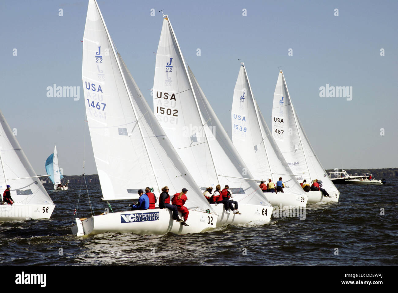 Women racing keel boats at the annual Rolex Regatta in Annapolis ...