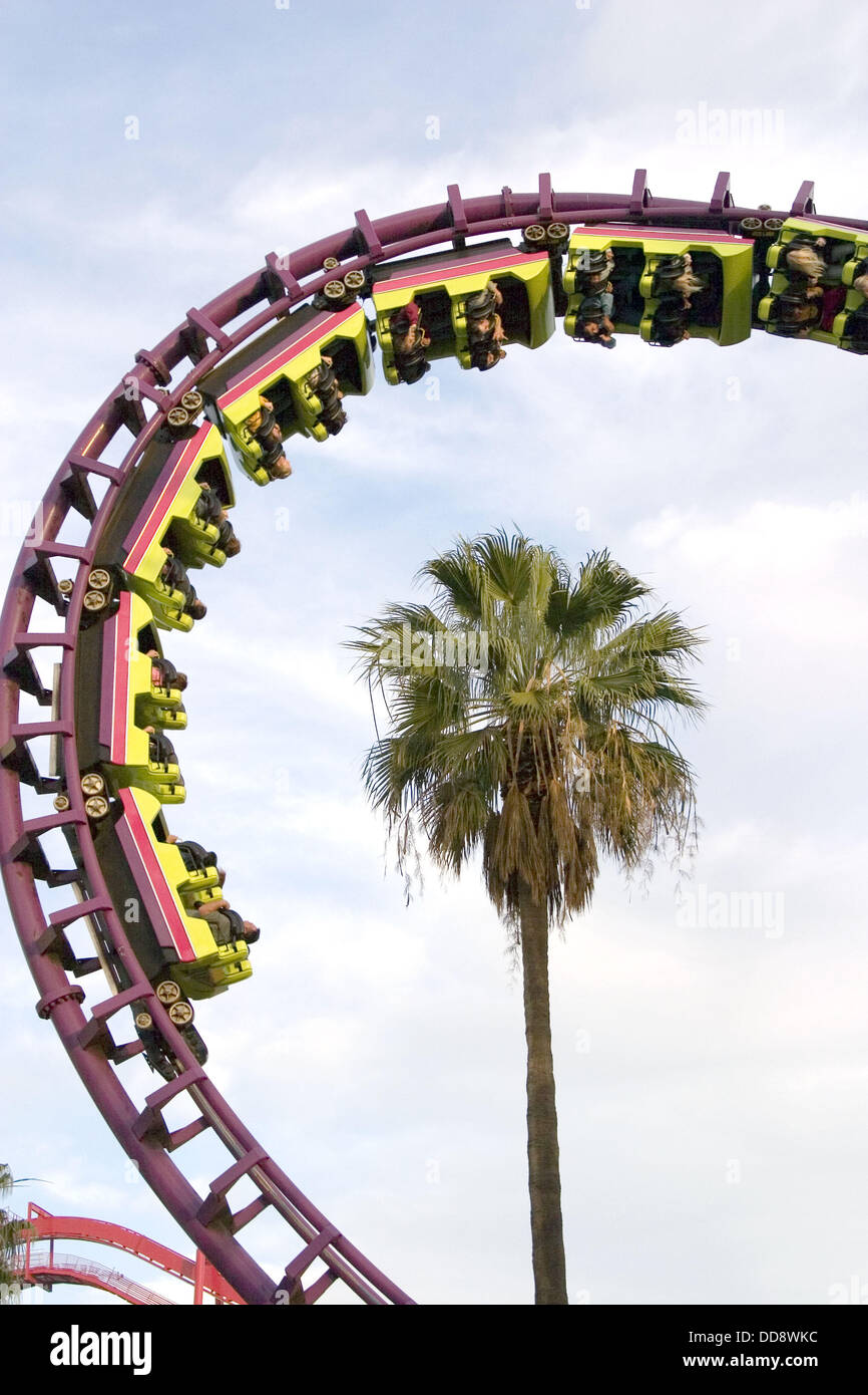 Roller Coaster Track Curve High Resolution Stock Photography and Images ...