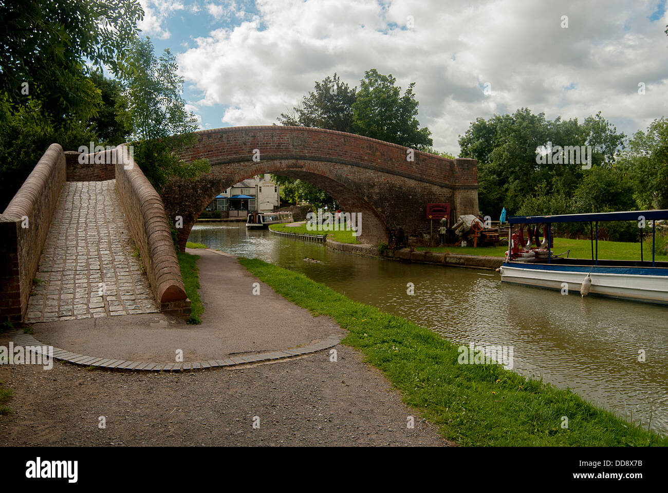 A photograph of one of the bridge's in foxton locks and the river into ...