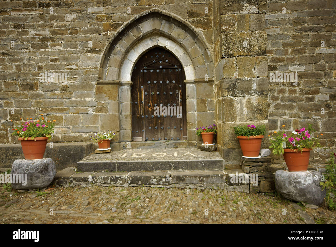 Basilica of Our Lady of Idoia (15th-16th century), Isaba. Navarra ...