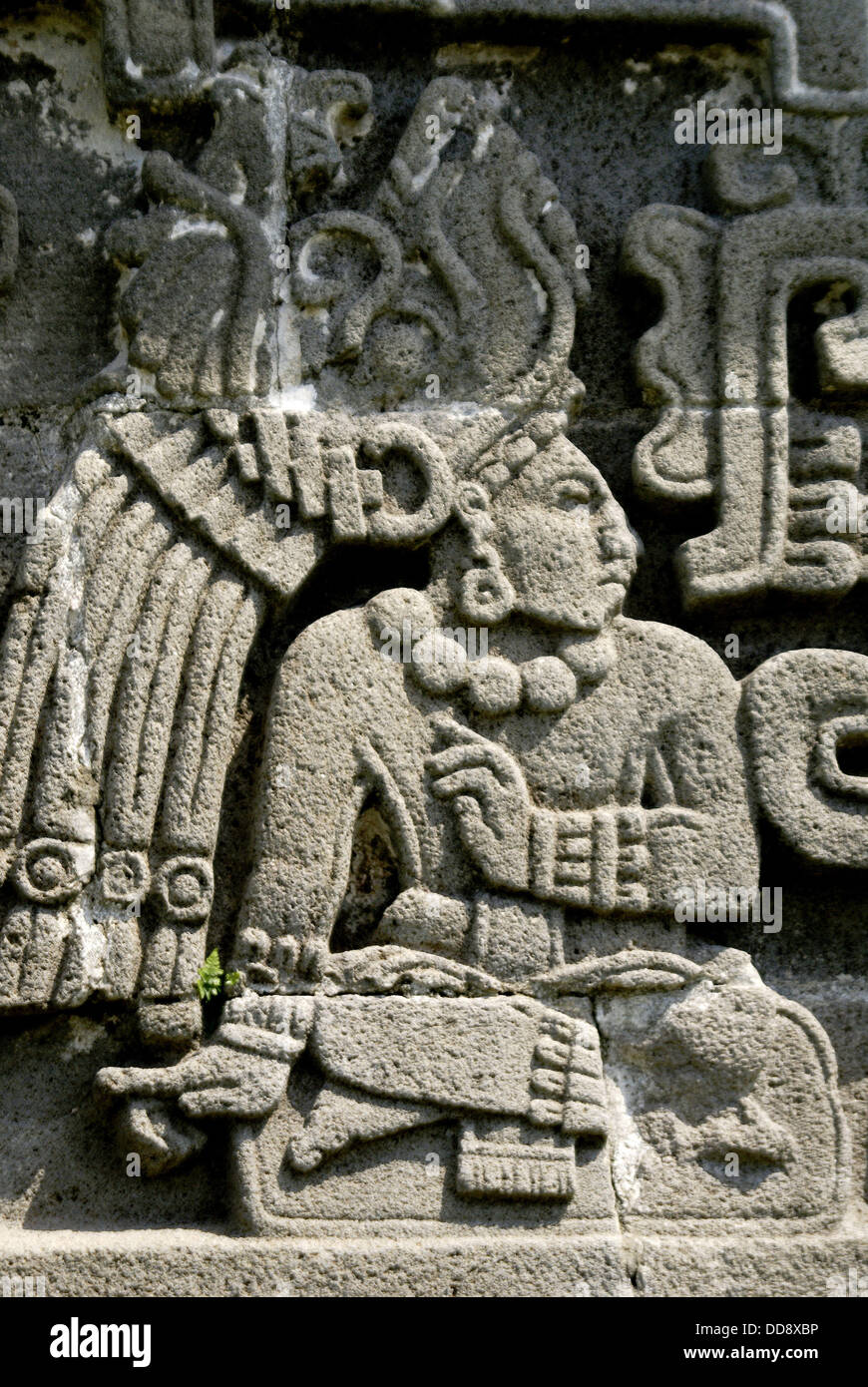 Bas-reliefs in the Pyramid of the Feathered Serpent of Xochicalco ...