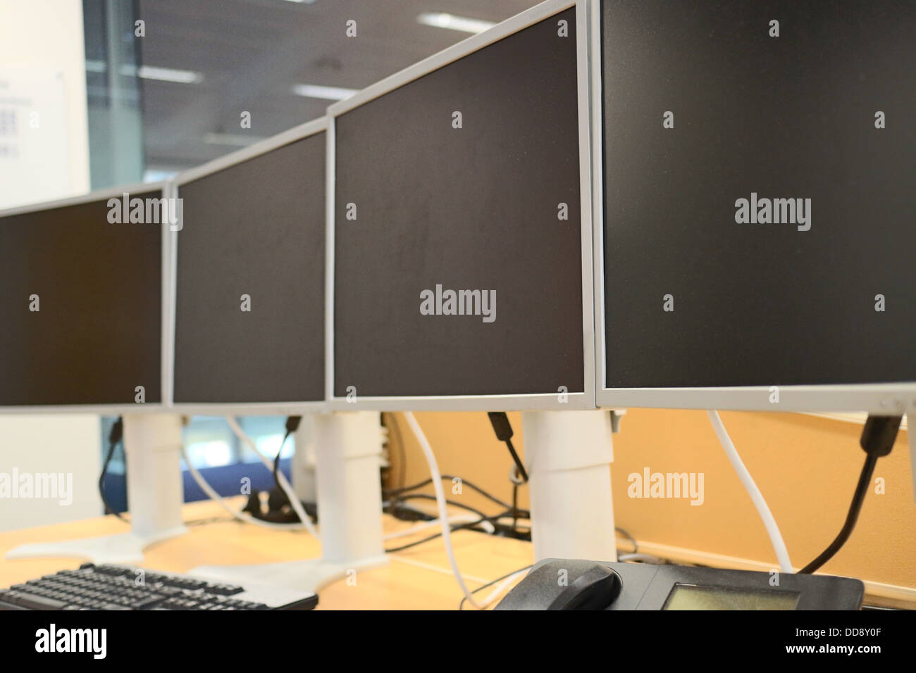 Modern Office Desk Stock Photo - Alamy