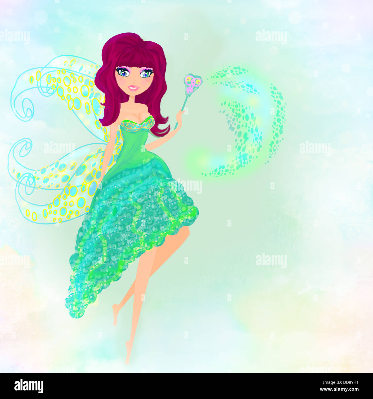 beautiful flying fairy Stock Photo - Alamy