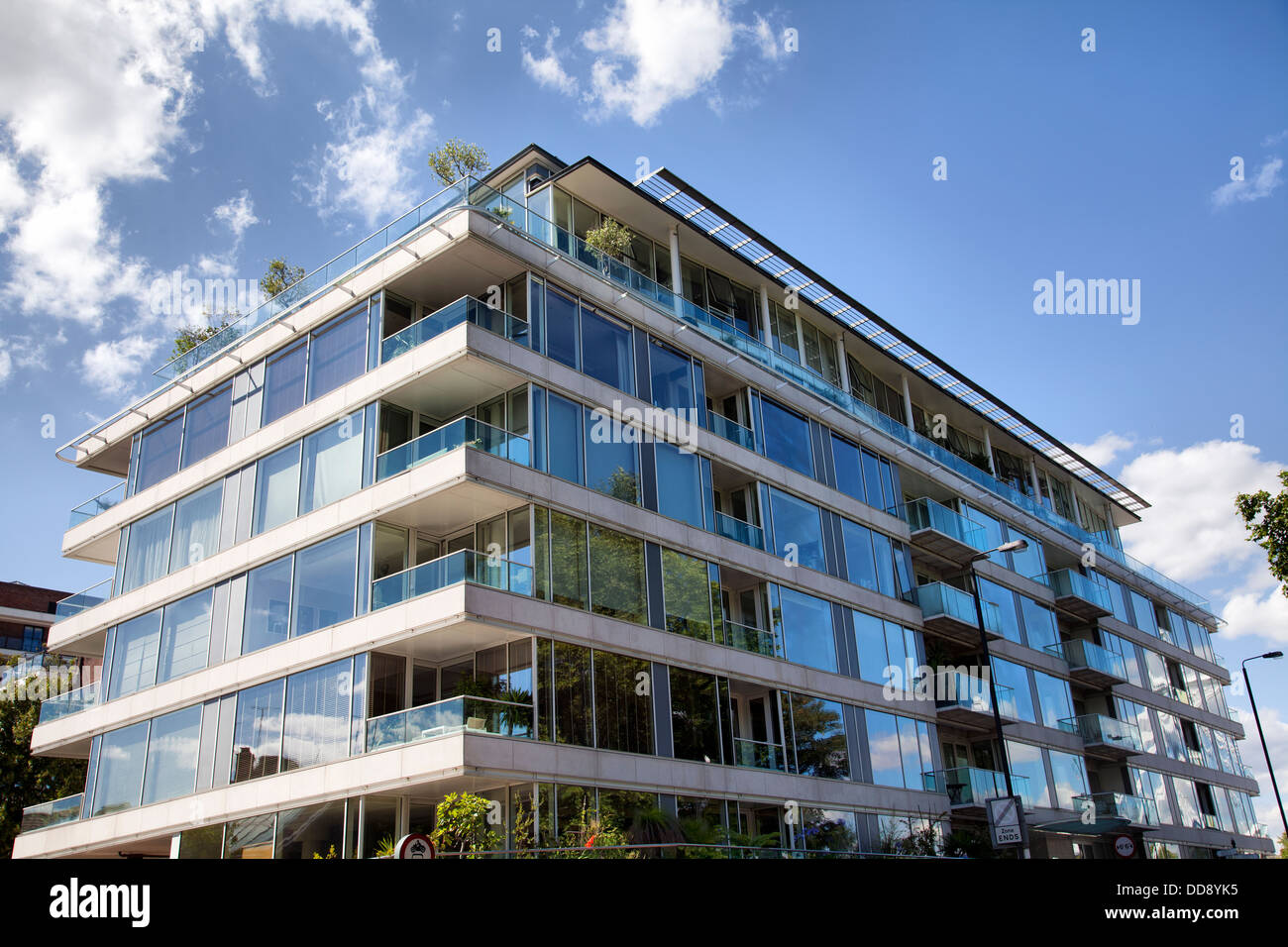Albert Bridge House Apartments in Battersea - London UK Stock Photo - Alamy