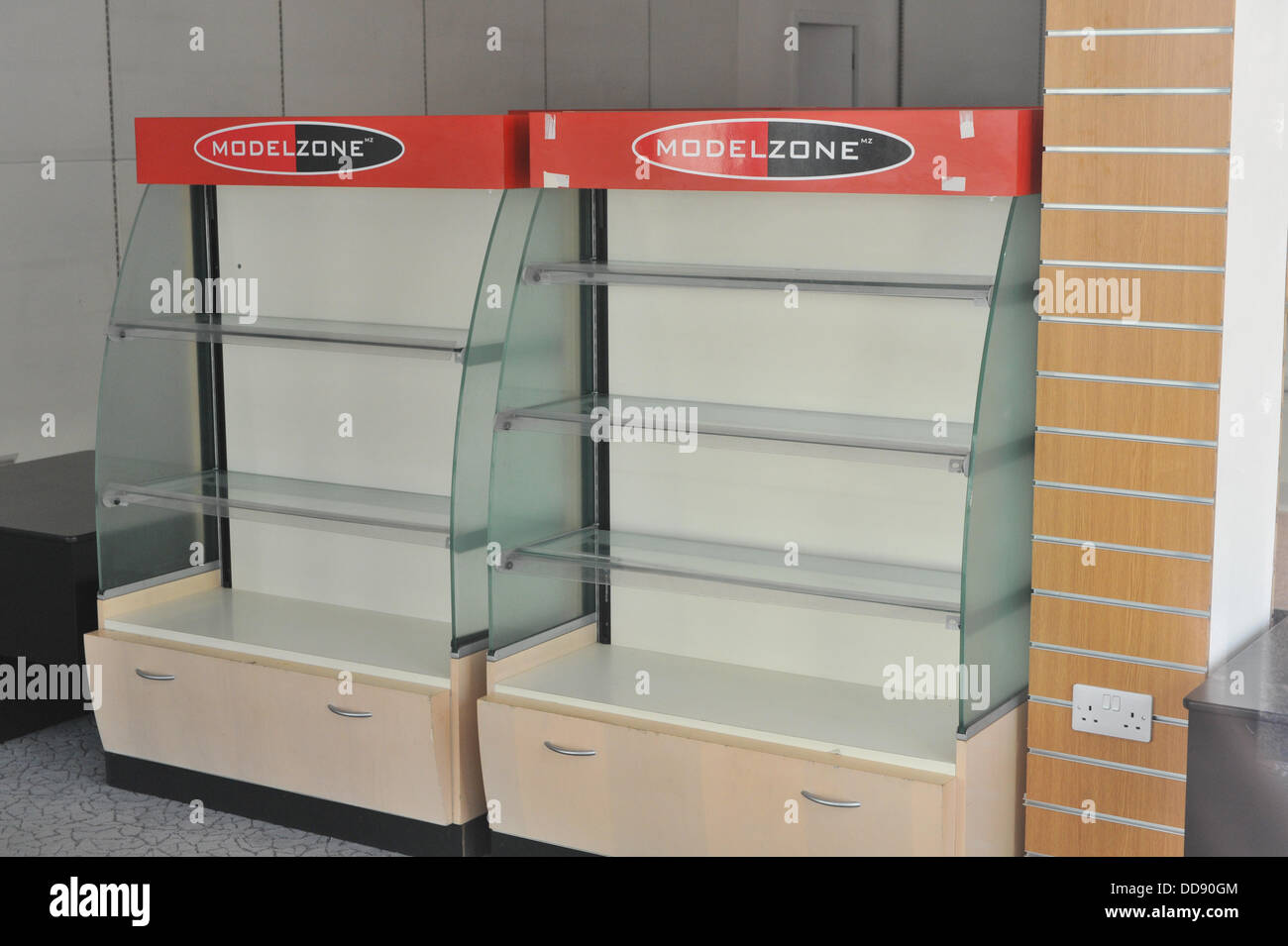 New Oxford Street, London, UK. 29th August 2013. The empty Modelzone ...