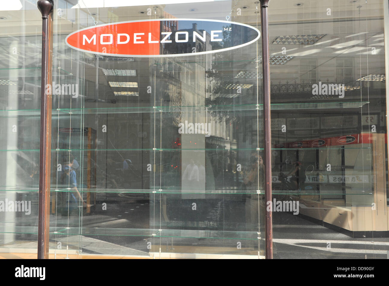 New Oxford Street, London, UK. 29th August 2013. The empty Modelzone ...
