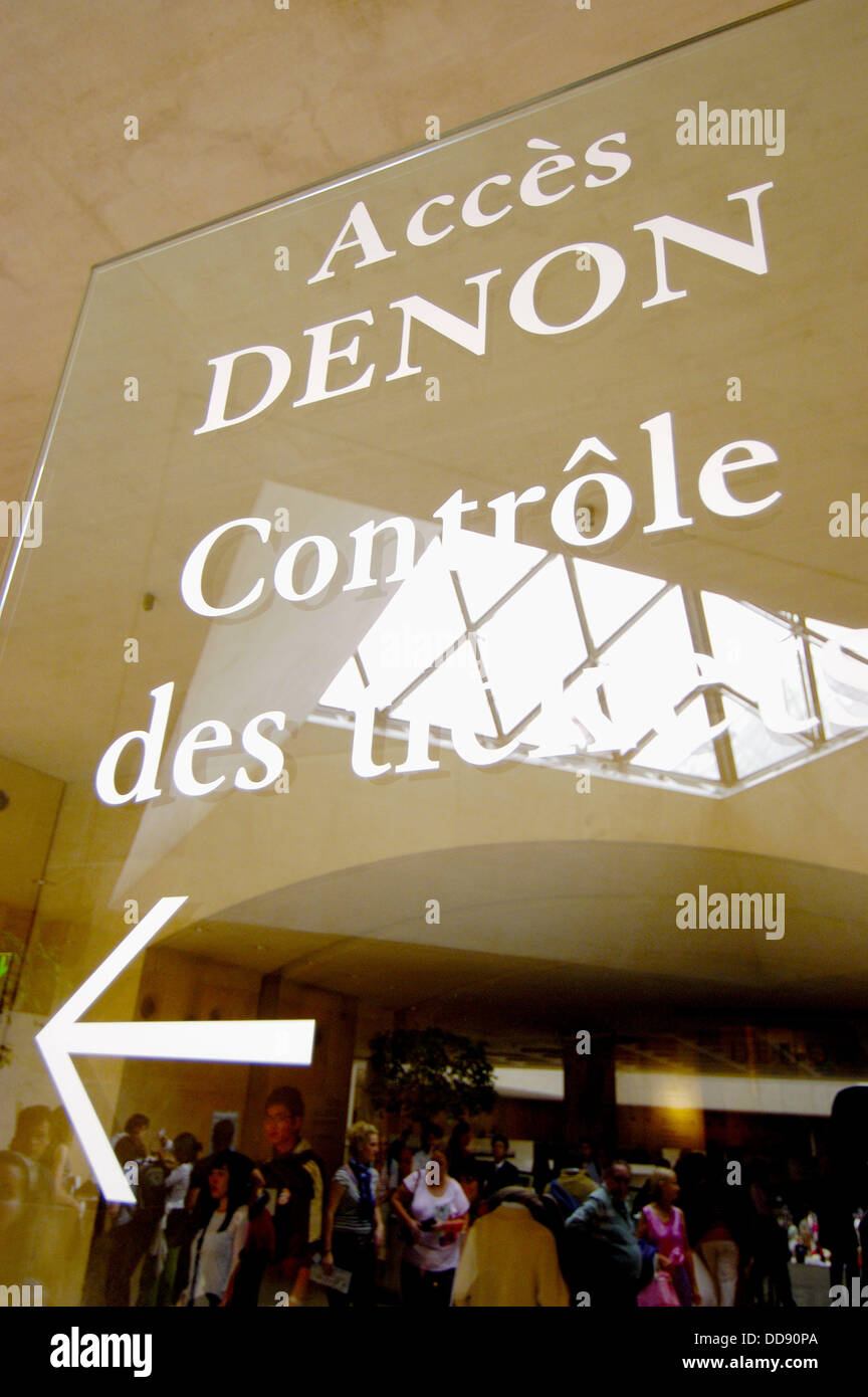 Louvre Museum Entrance Sign High Resolution Stock Photography and ...