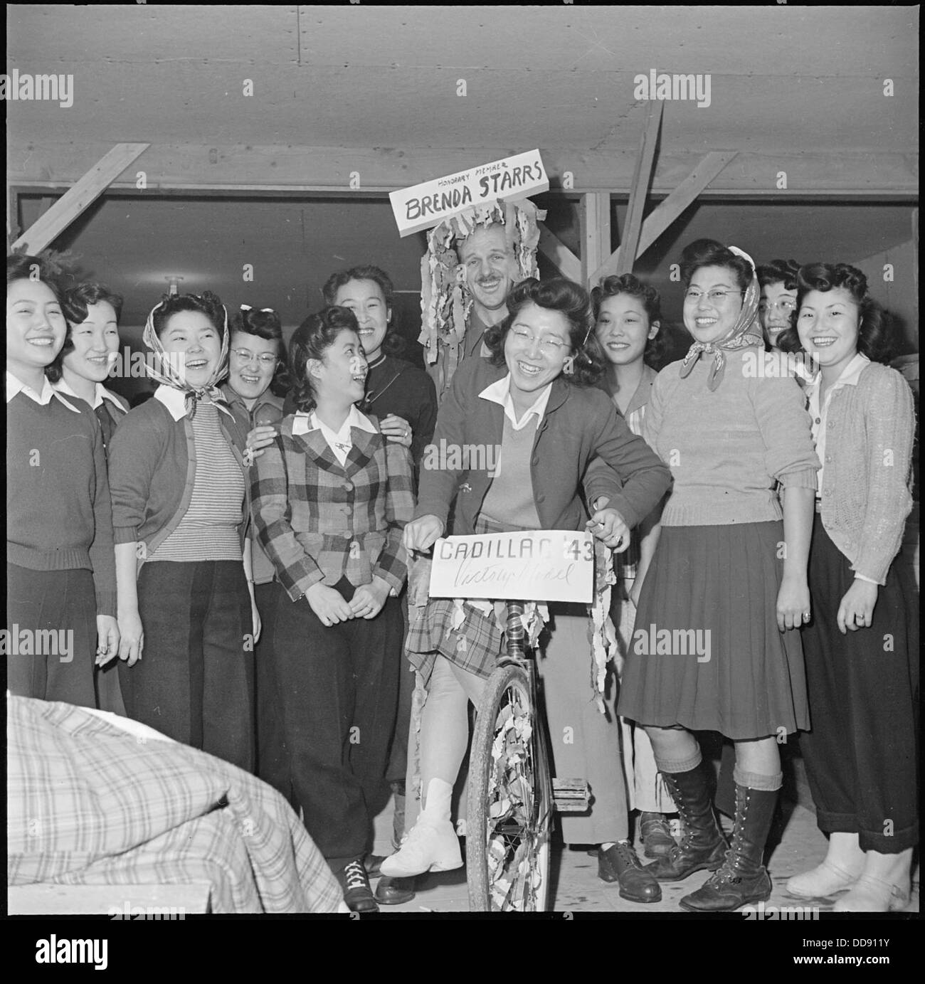 A scene at the Heart Mountain Relocation Center in Wyoming, following a ...