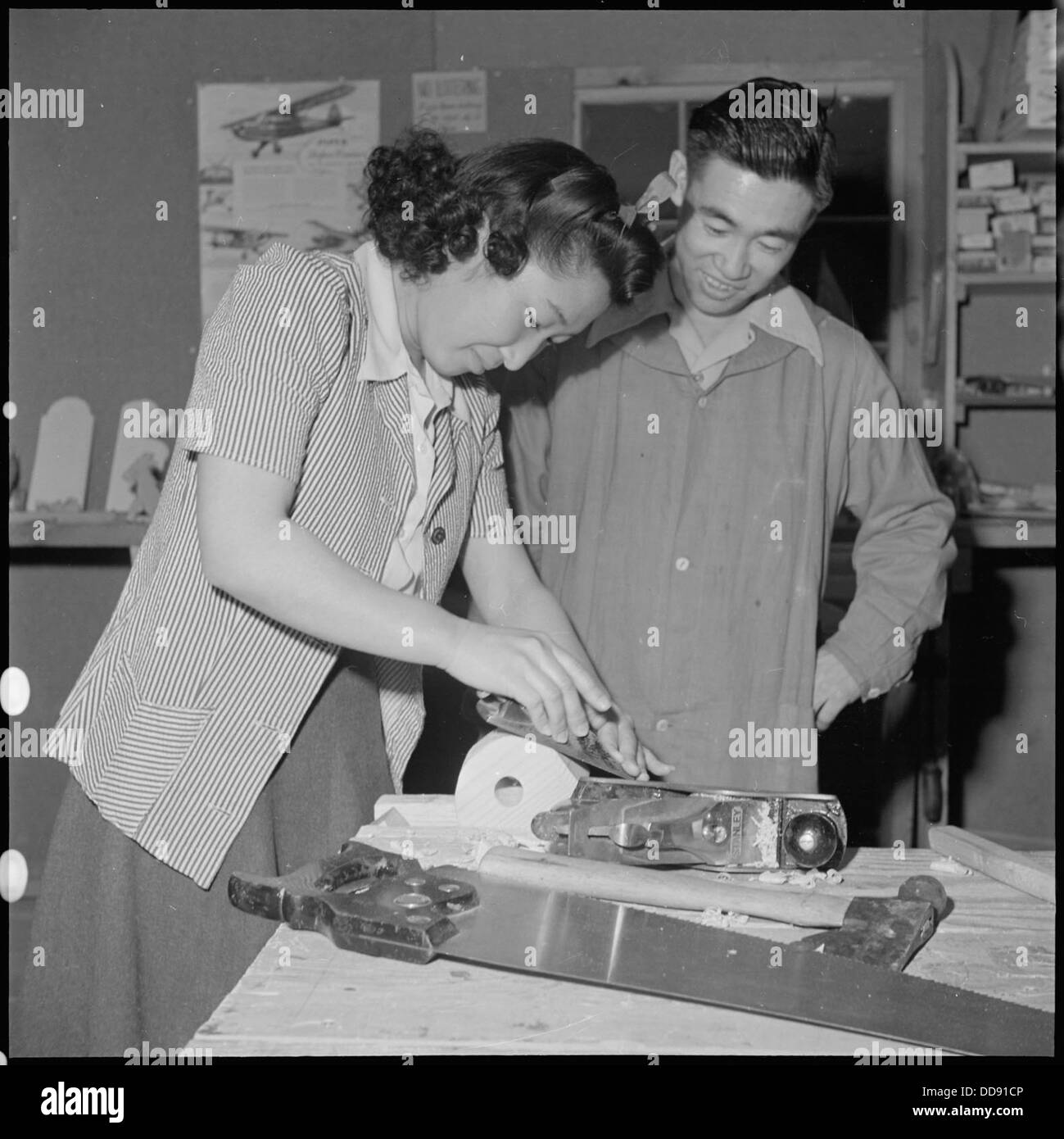 At the Heart Mountain Relocation Center in Heart Mountain, Wyoming, a ...