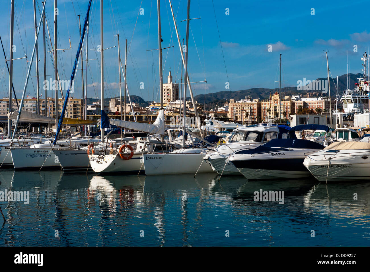 Malaga marina hi-res stock photography and images - Alamy