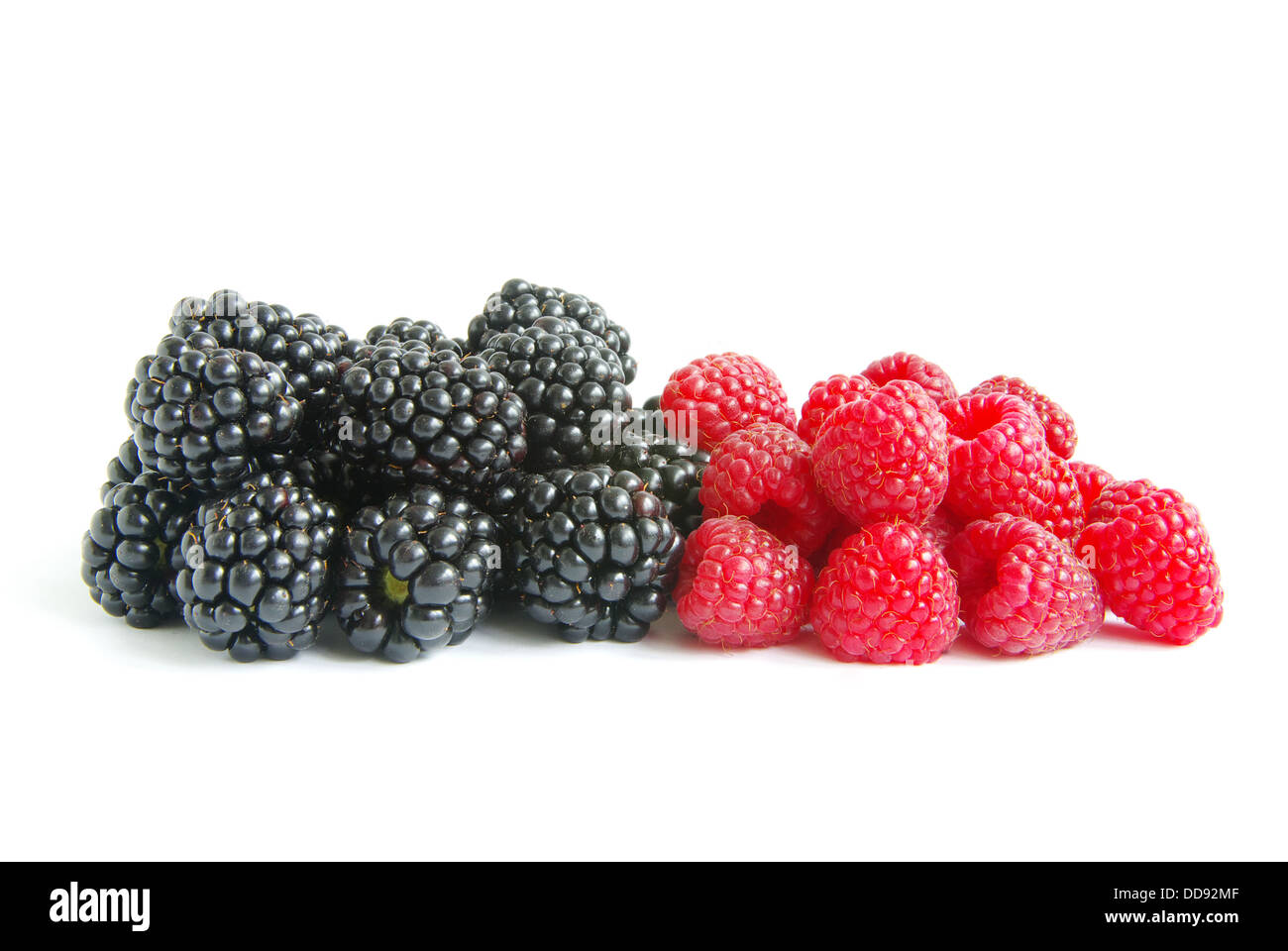 raspberry and blackberry Stock Photo - Alamy