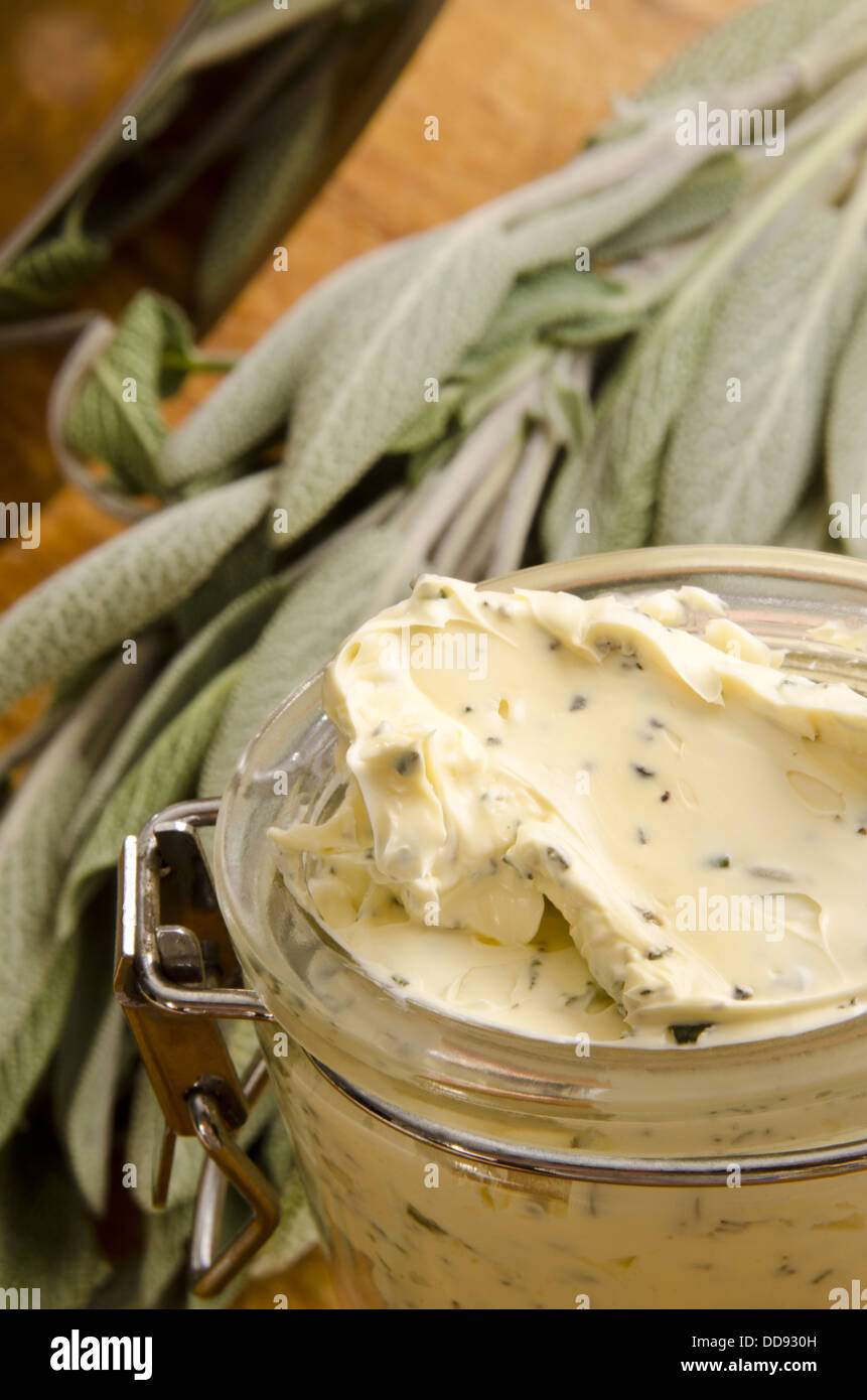 homemade sage butter Stock Photo - Alamy