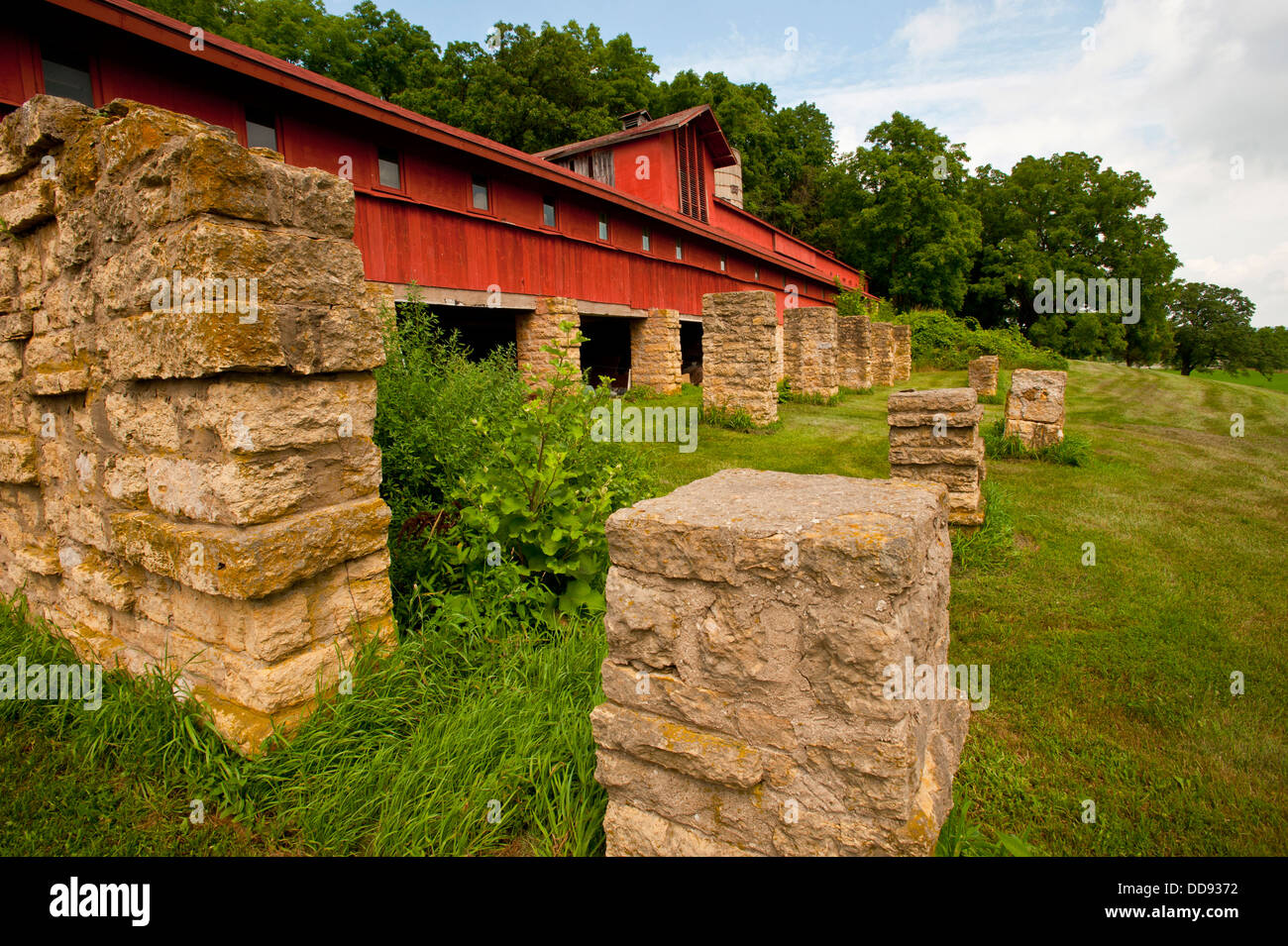 USA, Wisconsin, Spring Green, Frank Lloyd Wright compound, Taliesin ...