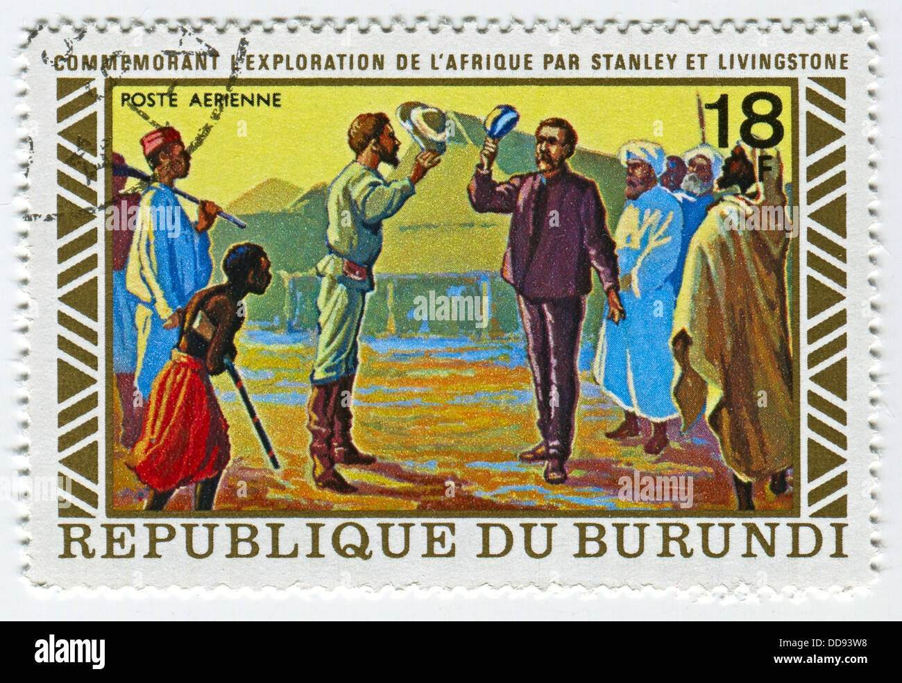 Old Postage Stamp Stock Photo - Alamy