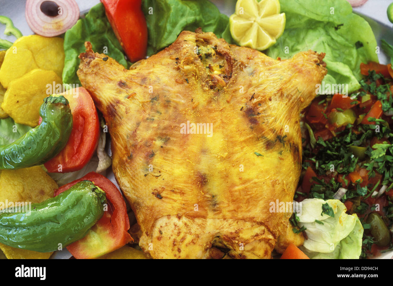 Tunisian chicken roast hi-res stock photography and images - Alamy